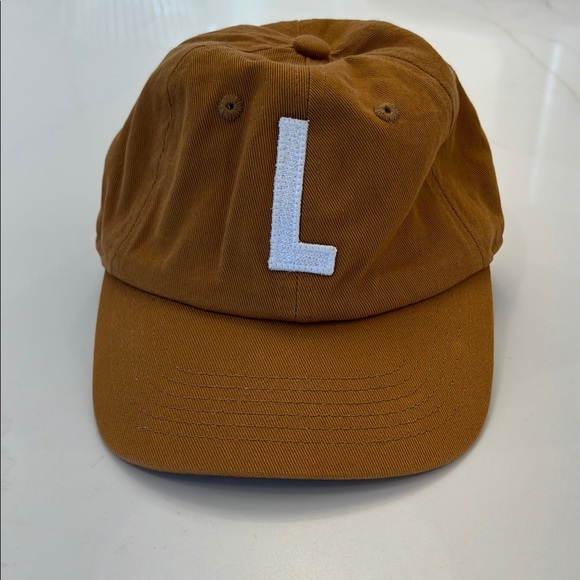 rey to z | Accessories | Rey To Z Terra Cotta Baseball Hat Letter L ...